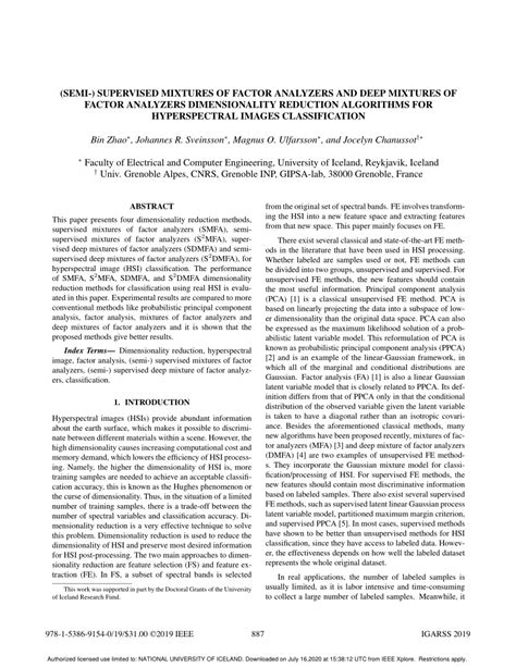 Pdf Semi Supervised Mixtures Of Factor Analyzers And Deep Mixtures Of Factor Analyzers