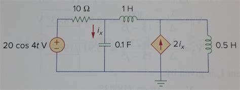 Solved Find Ix In The Circuit Using Nodal Analysis And
