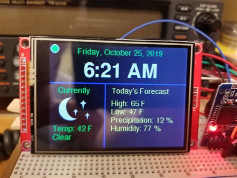 Early Prototype Of An Esp32 Based Alarm Clock My First Esp32 Project R Esp32