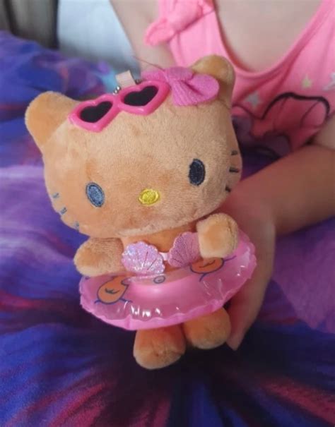 Kawaii Hello Kitty Hawaiian Sanrio Keychain Pendant Etsy