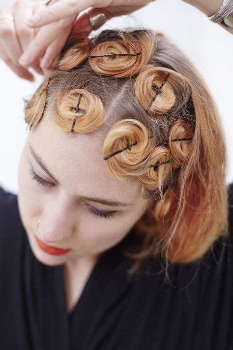 This Pin Curls Hair Tutorial Delivers Bouncy Waves Without A Curling Iron Pin Curls Short Hair