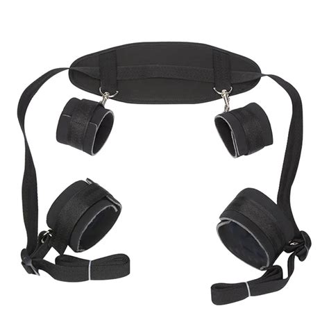 Sponge Nylon Open Leg Handcuffs Ankle Cuffs Fetish Strap Tied Up Wrist