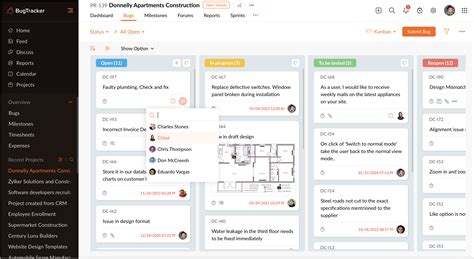 Bug Kanban View Online Help Zoho Bugtracker