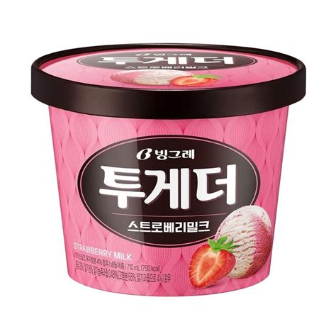 빙그레 투게더 밀크 And 딸기 710ml 홈플러스