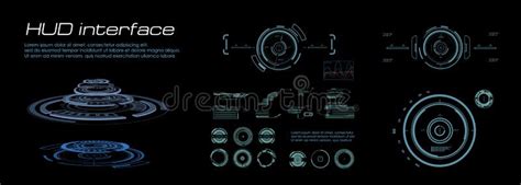 Digital User Interface Hud Set Of Elements For User Interface Hud Gui Ui Virtual Reality