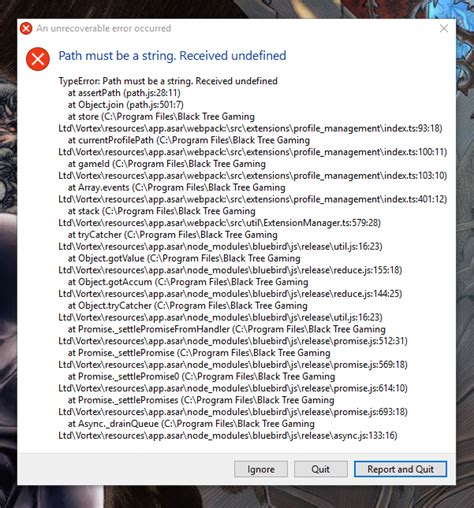 Path Must Be A String Received Undefined · Issue 2031 · Nexus Modsvortex · Github
