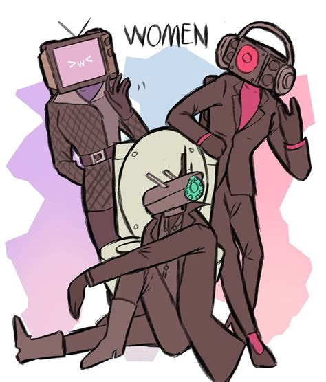 Pin By Perm02 On Skibidi Toilet Women Tv Women Concept Art Characters