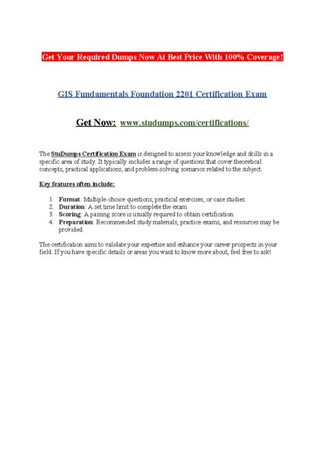Gis Fundamentals Foundation 2201 Certification Exam It Typically Includes A Range Of Questions