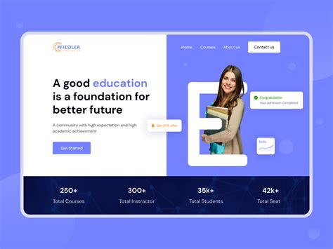 E Learning Website Header Exploration On Behance
