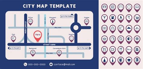 Premium Vector Minimal City Map Template Design For Edit Vector
