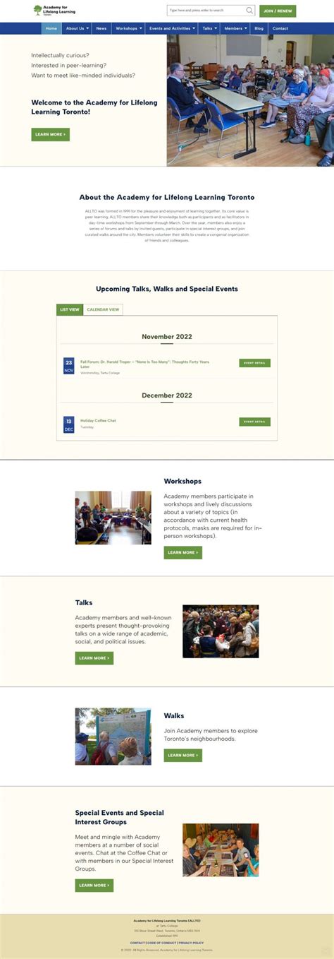 Academy For Lifelong Learning • Accessally Membership Solutions By Jd