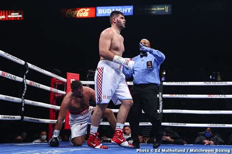 Filip Hrgovic Powers Past Emir Ahmatovic In Three Rounds Wants A Big
