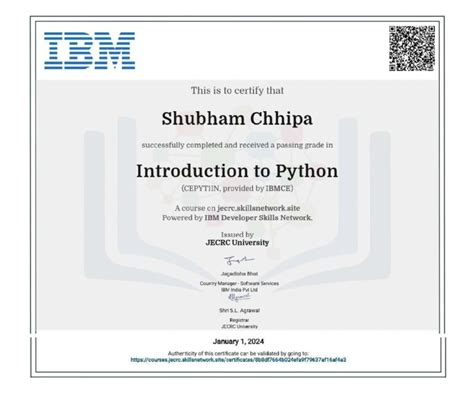 Shubham Chhipa On Linkedin Python Certification Learningjourney Programmingskills