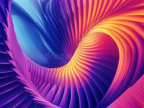 A Vibrant And Intricate Abstract Background Featuring A Mesmerizing Fractal Design Stock