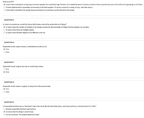 Solved What Is An Epi A Prime Implicant That Is Essentially