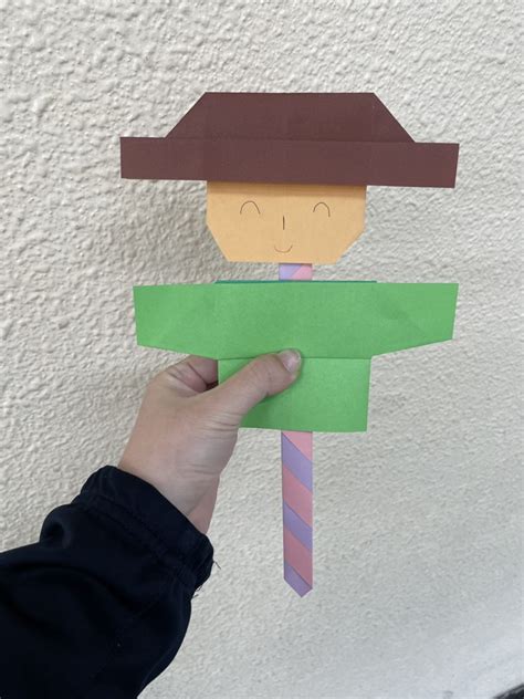 허수아비접기 가을 허수아비이아저씨 종이접기 네이버 블로그