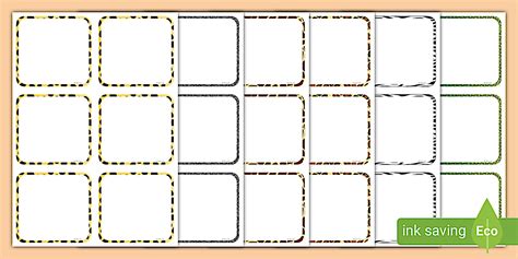 Editable African Countries Safari Square Peg Labels Twinkl