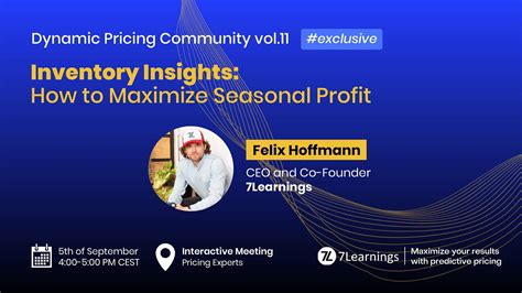 The Art Of Seasonal Pricing Optimization 7learnings