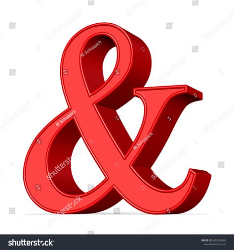 앰퍼샌드 3d 그림의 기호 스톡 일러스트 1823000882 Shutterstock