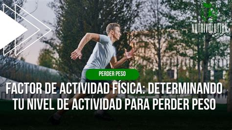 🍏 Factor De Actividad Física Determinando Tu Nivel De Actividad Para