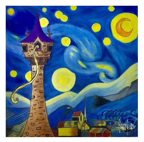 Tangled Rapunzels Starry Night Starry Night Starry Rapunzel
