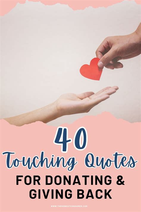 40 Inspirational Quotes For Donations And Giving Back — The Honest