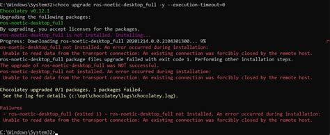 Issue Installing Ros Noetic On Windows 10 More Context In Comments