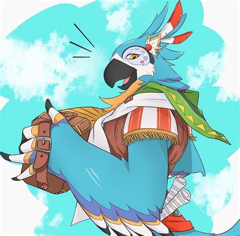 Legend Of Zelda Breath Of The Wild Art Rito Kass Botw Mingzee