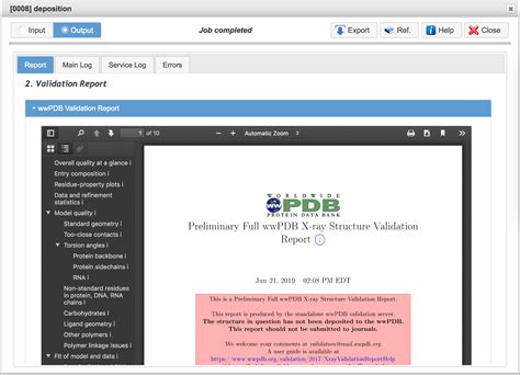 Wwpdb Validation Report