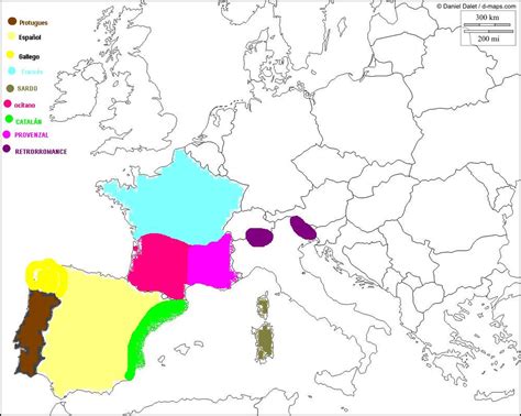 Lingua Latina Mapa De Lenguas Romances