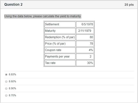 Solved Question Pts Using The Data Below Please Chegg Com