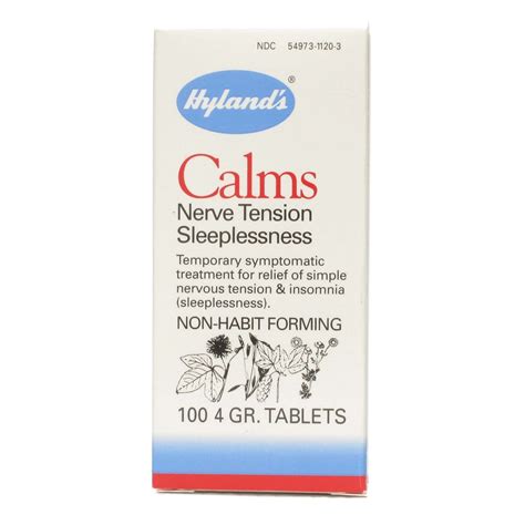 Hylands Calms 4g 100 Tablets For Natural Stress Relief Buy Now