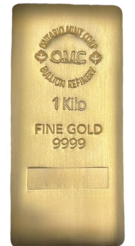 1 Kilo Gold Bar 9999 Omc Pamp Rcm And Valcambi Gold Stock Canada