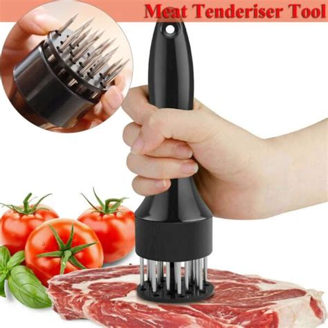 Stainless Steel Meat Tenderizer Needle 21 Pin Steak Bbq Kitchen Cooking