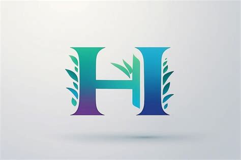 Premium Photo Elegant Branding Natural Gradient Style Letter H Logo
