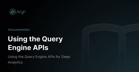 Using The Query Engine Apis Aryn Documentation
