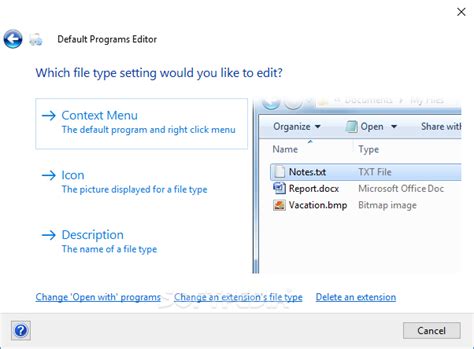 Default Programs Editor Download Softpedia