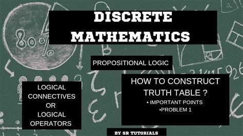 Proposition How To Construct Truth Tables Discretemathematics Exam Notes Cs In Kannada