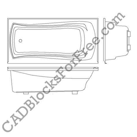 Bath Free AutoCAD Block In DWG