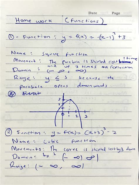 Homework Functions Pdf