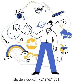 Customer Solution Vector Illustration Responsibility Solving Stock Vector Royalty Free