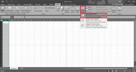 Como Congelarfixar Linha E Coluna No Microsoft Excel Passo A Passo
