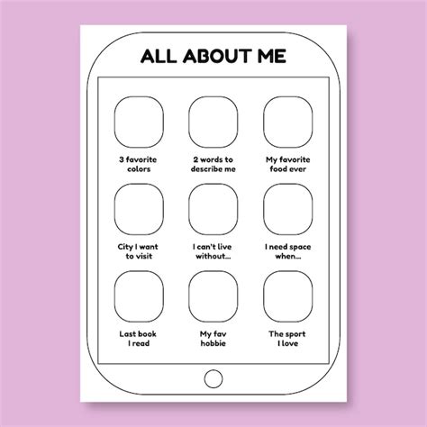 Free Vector Worksheet Template Design