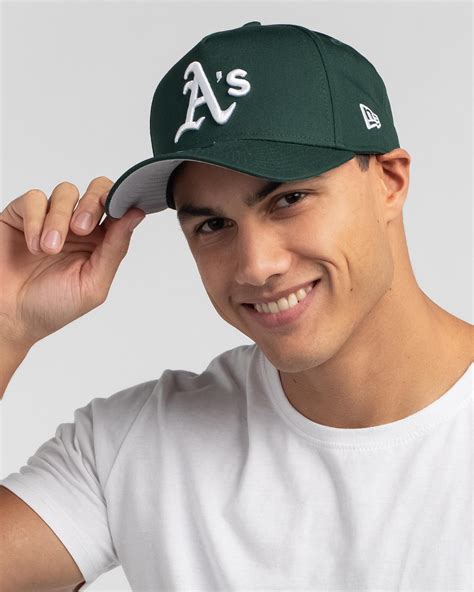 Shop New Era Oakland Athletics 9forty A Frame Cap In Dark Green Fast