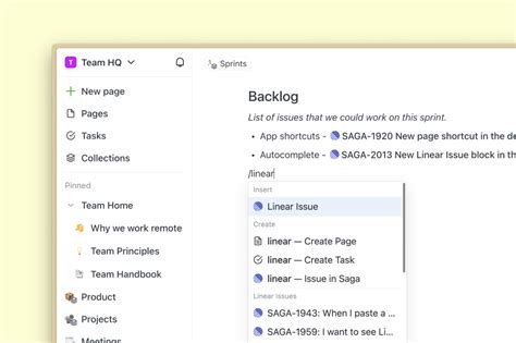 Linear Integration Saga Guides Linear Integration Saga Guides