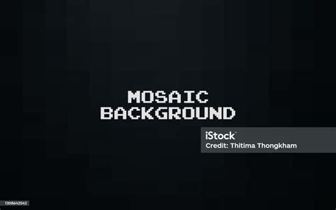 추상 검정 기하학적 배경 창조적 인 디자인 템플릿 픽셀 아트 그리드 모자이크 8 비트 벡터 배경 0명에 대한 스톡 벡터 아트 및 기타 이미지 Istock