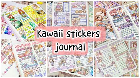 Stickers Journaling 💕cute Kawaii Sticker🌈 Immersive Asmr Bullet Journal