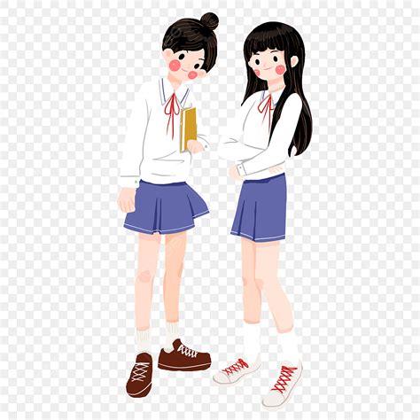 교복을 입은 여자 일러스트 학생 졸업 눈금 졸업 시즌 졸업하다 Png 일러스트 및 Psd 이미지 무료 다운로드 Pngtree