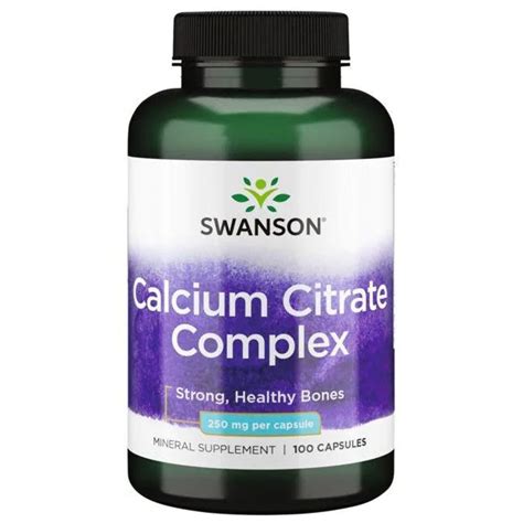 Swanson Calcium Citrate Complex 250mg 100 Caps Online Marketplace