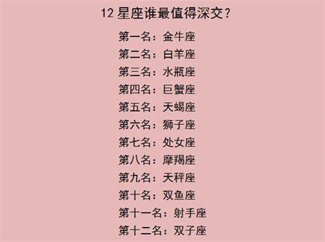 十二星座对一个人动心的原因十二星座爱情攻受榜谁最值得深交